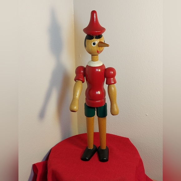 Handmade | Accents | Vintage Wooden Pinocchio Handpainted Articulated ...